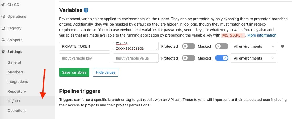วิธีโหลดไฟล์จาก Private snippet บน Gitlab CI